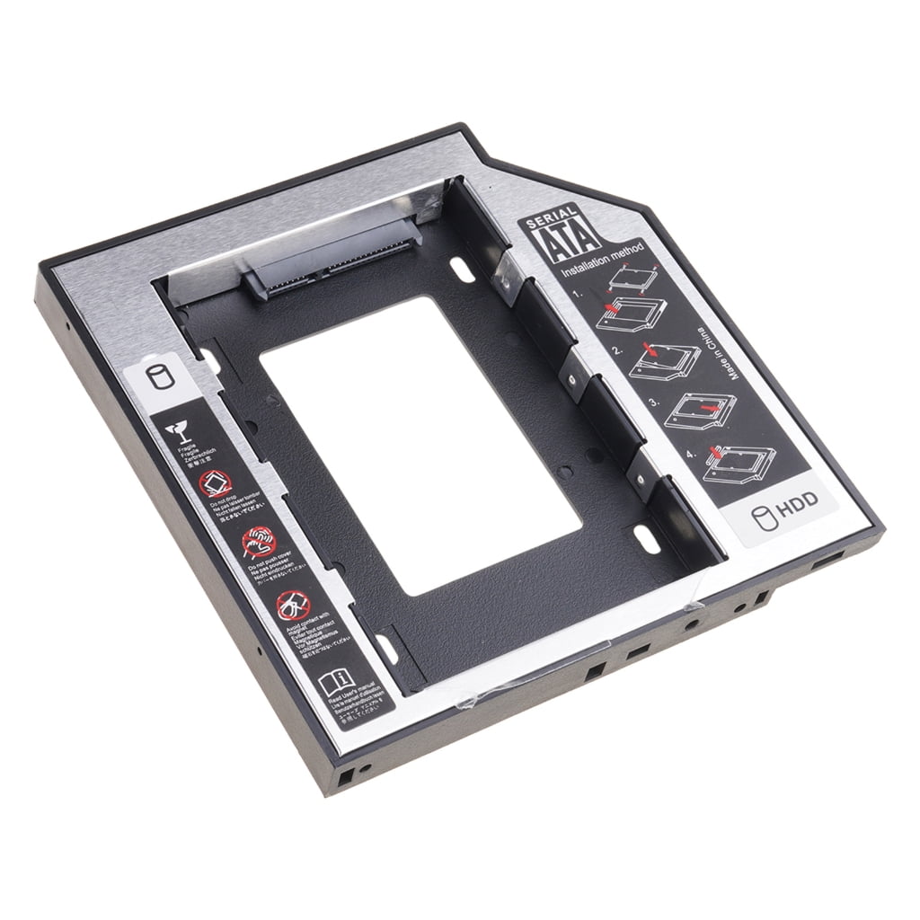 SSD HDDs Caddys 12.7mm Aluminum 2nd Hard Disk Drive Caddys Case Adapter ...