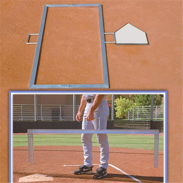 SSG / BSN Folding Baseball Batters Box Template - 3 x 7 ft. - Walmart.com