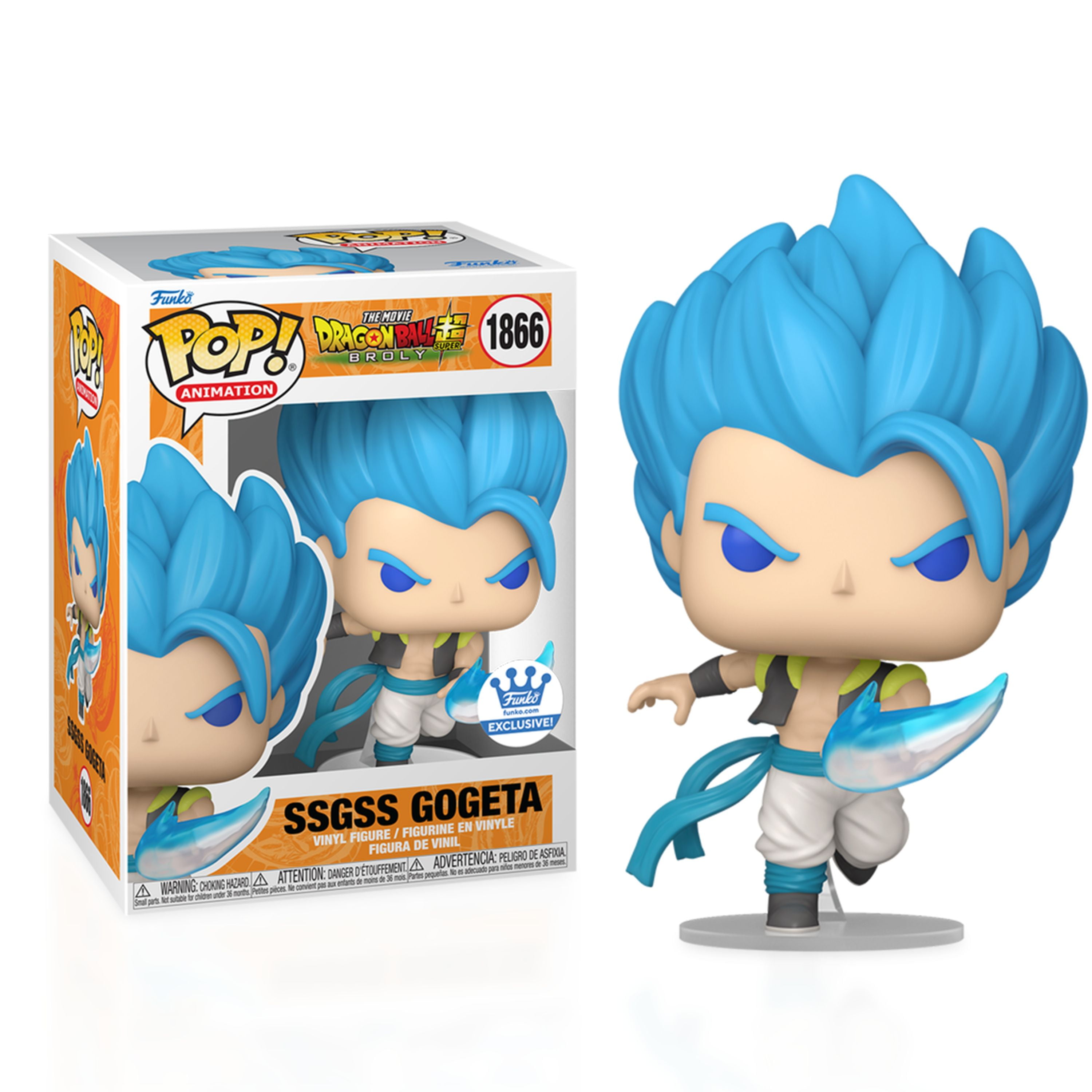 SSGSS Gogeta #1866 Funko Pop! Dragon Ball Super: Broly - Exclusive Collectible Vinyl Figure with ...