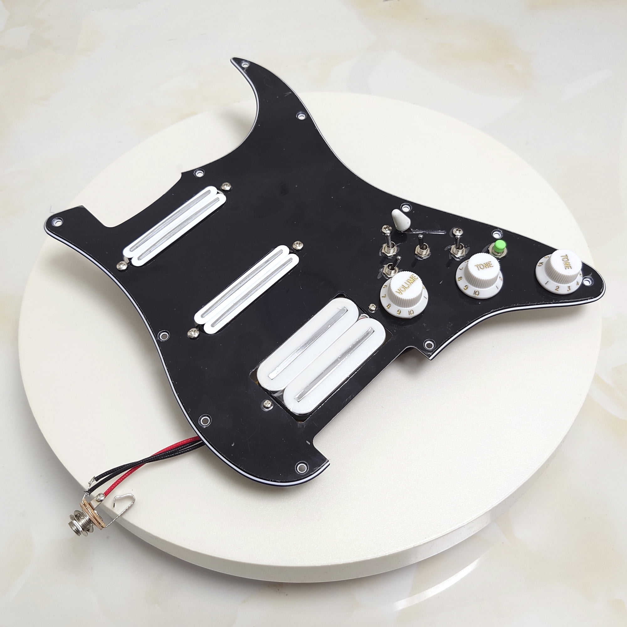 SSH Prewired Loaded Pickguard, with Single coil & Humbucker Pickup, for Fender Strat Guitar ...