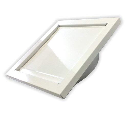 SSHVAC6W - 6" White Powder Coated Metal Dryer Wall Vent - Painted Wall ...