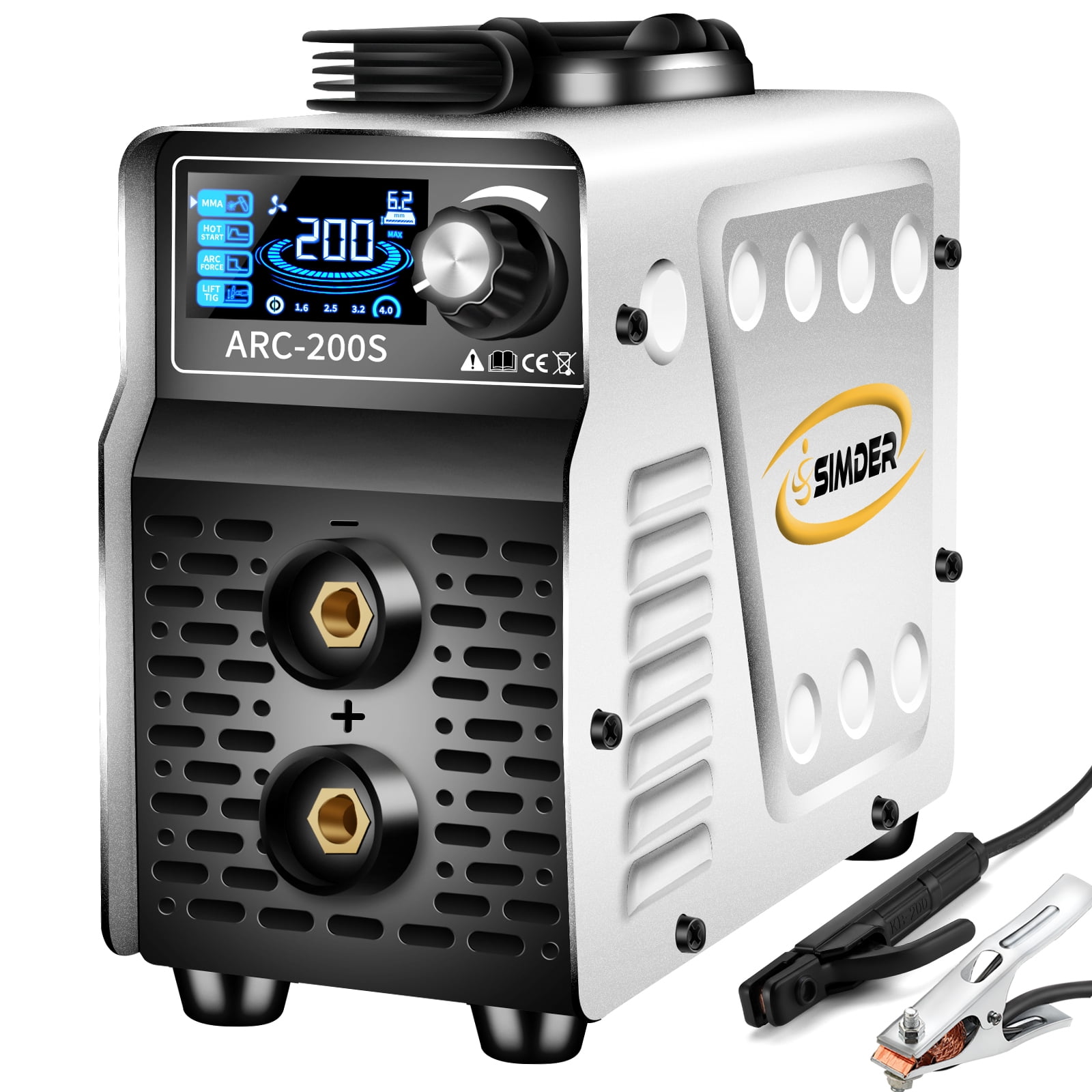 SSIMDER Mini ARC Stick Welder 200A, 110v/220v, TIG, Smart LCD, IGBT ...
