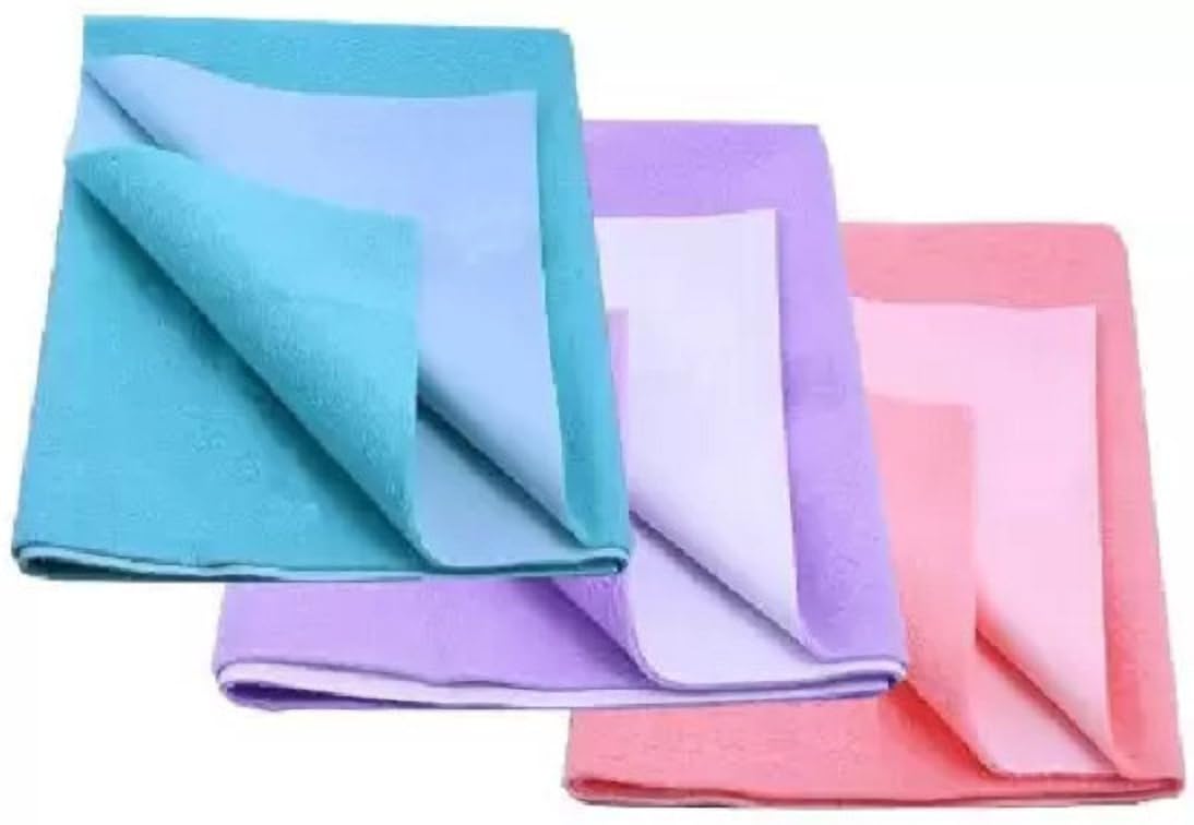 SSK ECOM Cotton Baby Bed Protecting Mat Water Resistant Baby Dry Sheets ...