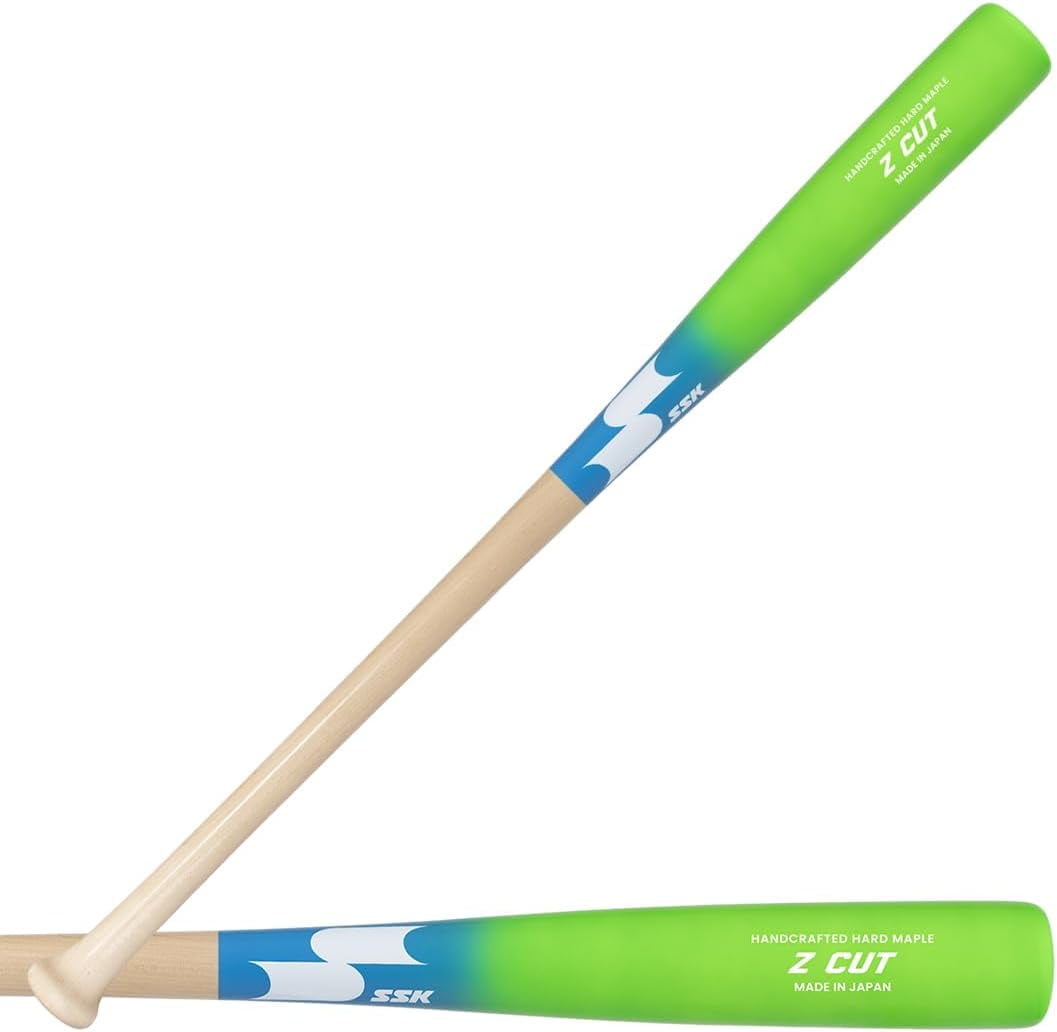 SSK Z Cut Maple Wood Baseball Bat - Made in Japan - Balanced - Durable ...