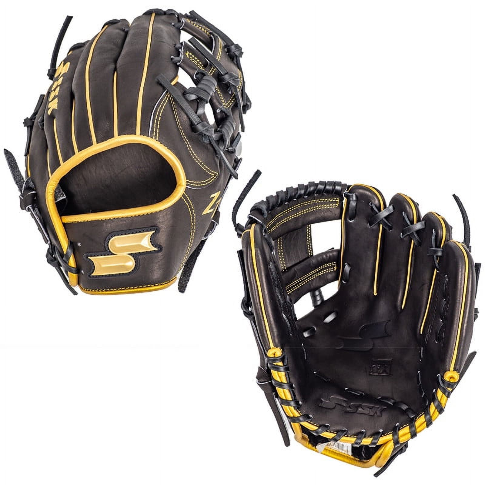 SSK Z7 Specialist 11.5" Infield Baseball Glove Z7-1150BLKGLD1 - Walmart.com