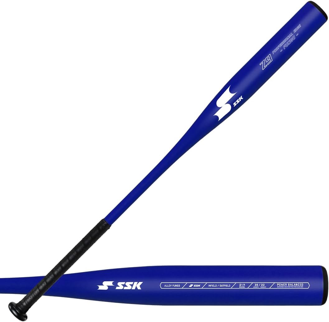 SSK Z9 Professional Edge Coaches Metal Fungo Bat - 35" 22oz Ultra-Lightweight Aluminum Fungo Bat ...