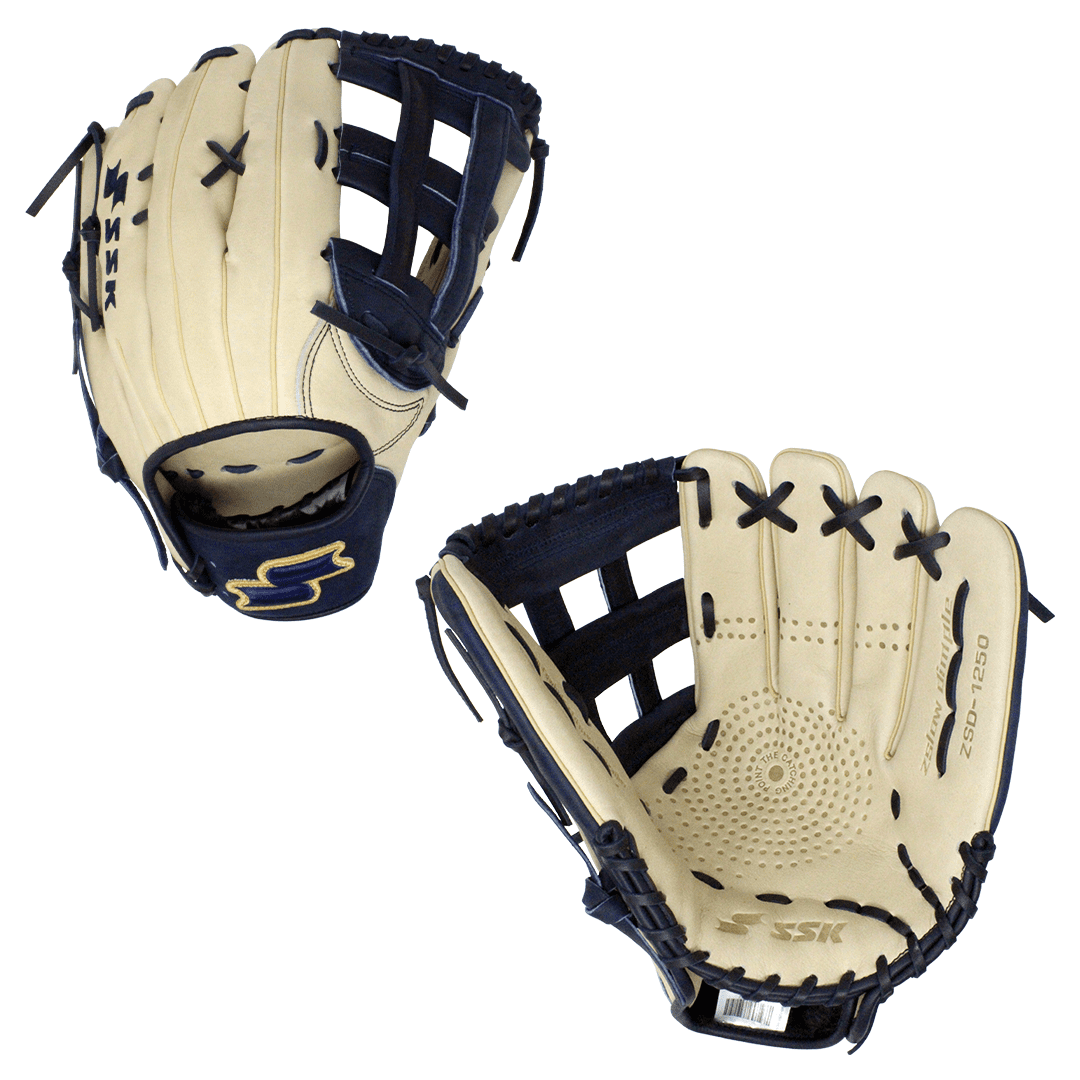 SSK ZSLOW DIMPLE 12.5" Slowpitch Softball Glove ZSD-1250CMLNVY3 ...