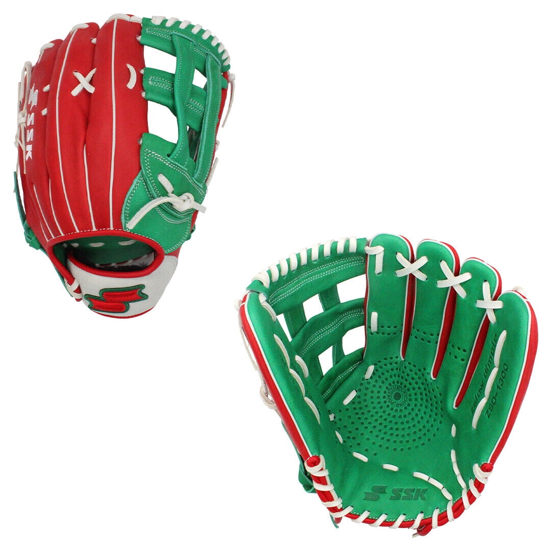 SSK ZSLOW DIMPLE 13" Slowpitch Softball Glove ZSD-1300REDKGNWHT3 ...