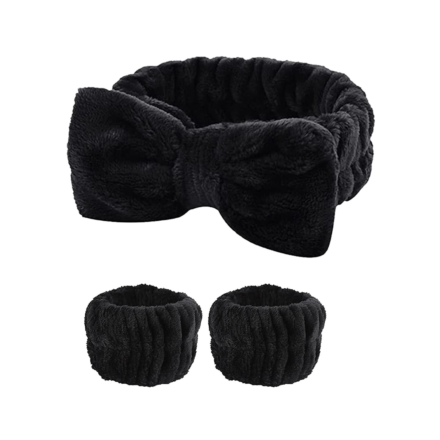SSKDBFJG Face Wash Headband 3 Pack Head and Wrist Bands for Washing ...