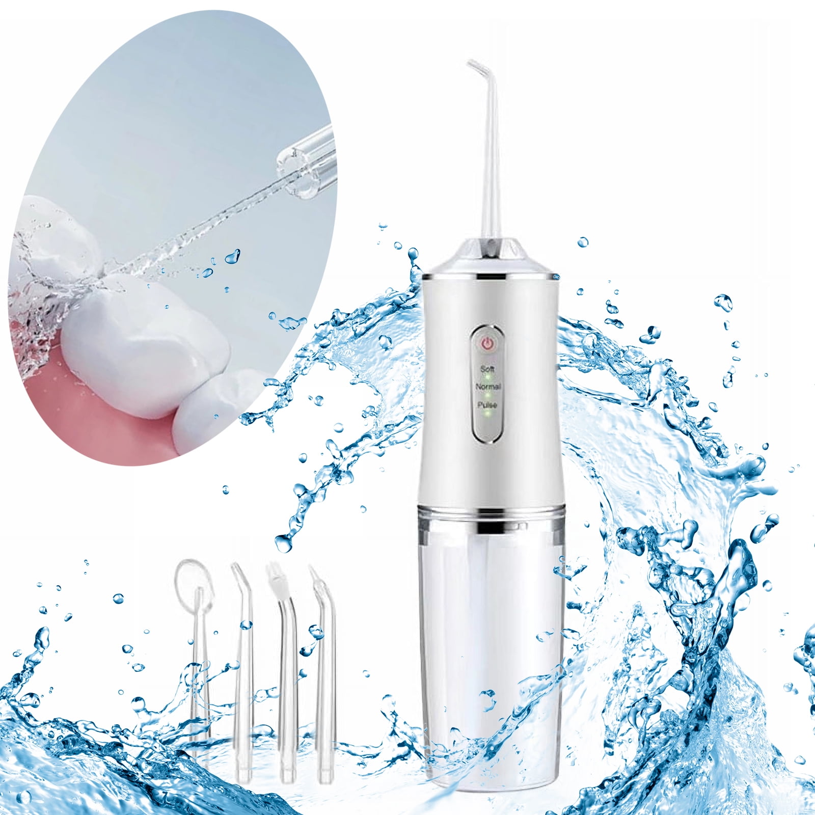SSKDBFJG Water Flosser - Portable Cordless Teeth Flosser Rechargeable ...