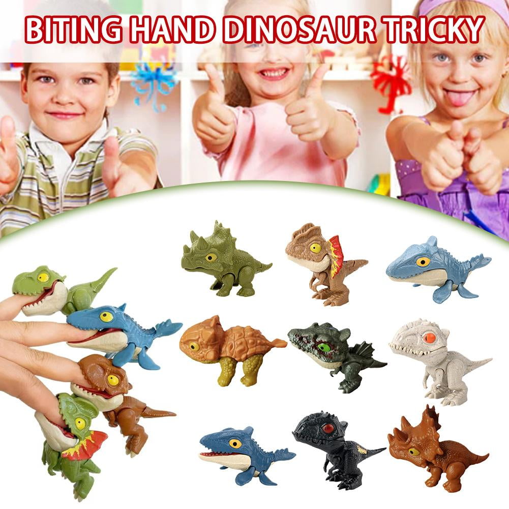 SSKFHGI 014 Finger Biting Dinosaur Toy Multi-Joint Swingable ...