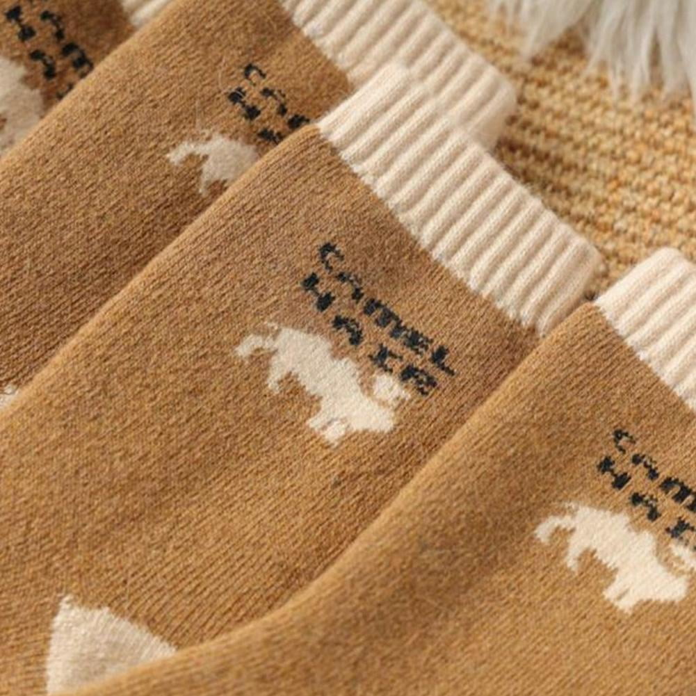 SSKFHGI 1 Pair Men Winter Camel Warm Couples Outdoor Cold Weather Wool ...