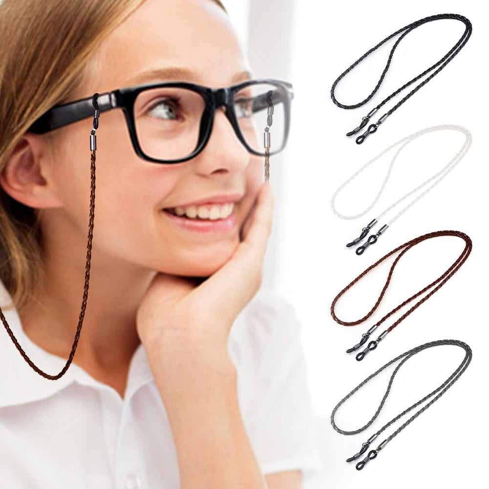 SSKFHGI 1 Pc Eyeglass Strap Leather Eyeglasses Cord Lanyard Holder ...