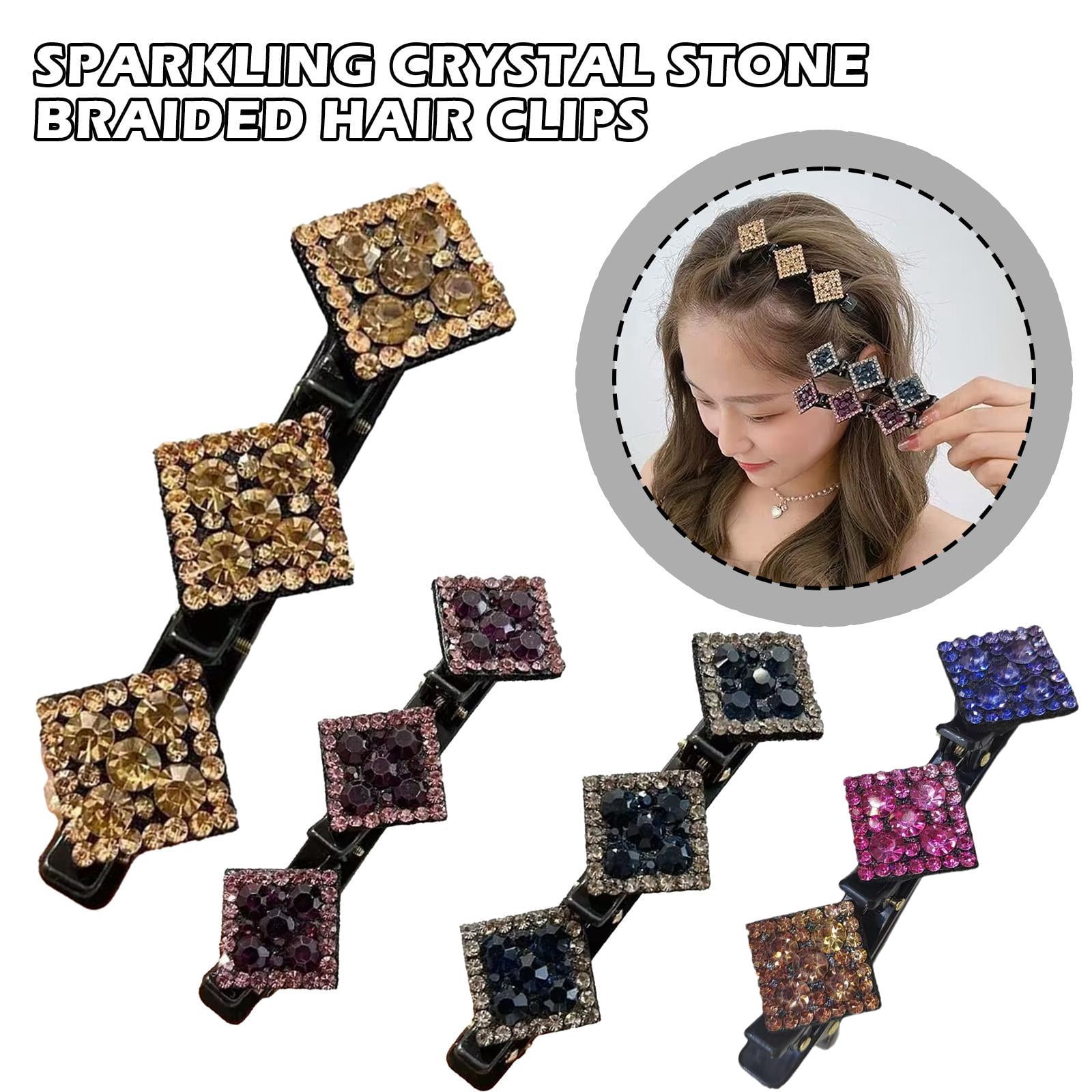 SSKFHGI 1 Piece Of Temperament Braided Hairpin Bangs Clip Forehead Side ...