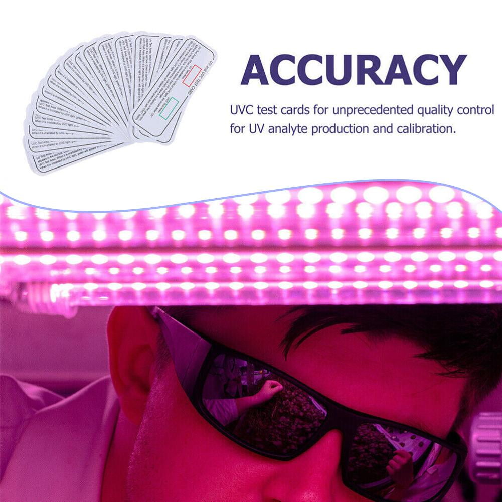 SSKFHGI 10pcs Uv Test Cards Uv+Uvc Uv Strength Test Cards - Walmart ...