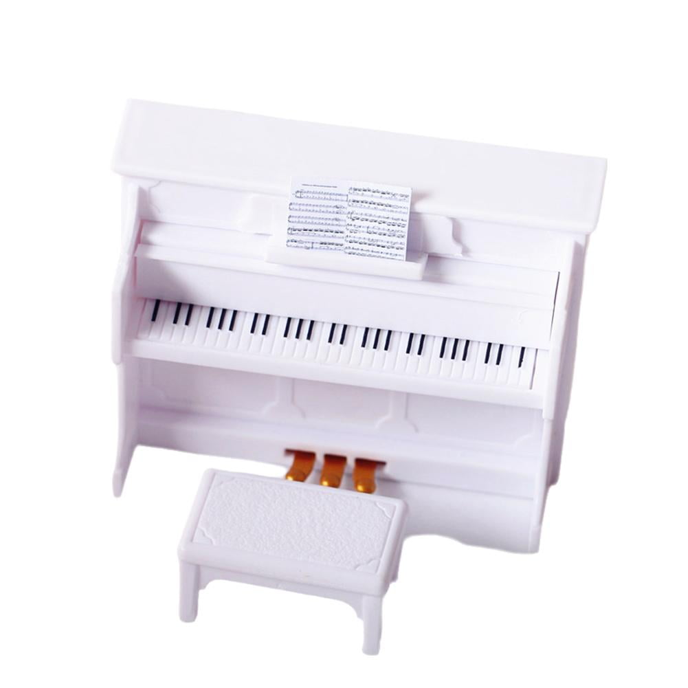 SSKFHGI 112 Furniture Miniature Wooden Mini Grand Piano Kids Pretend ...