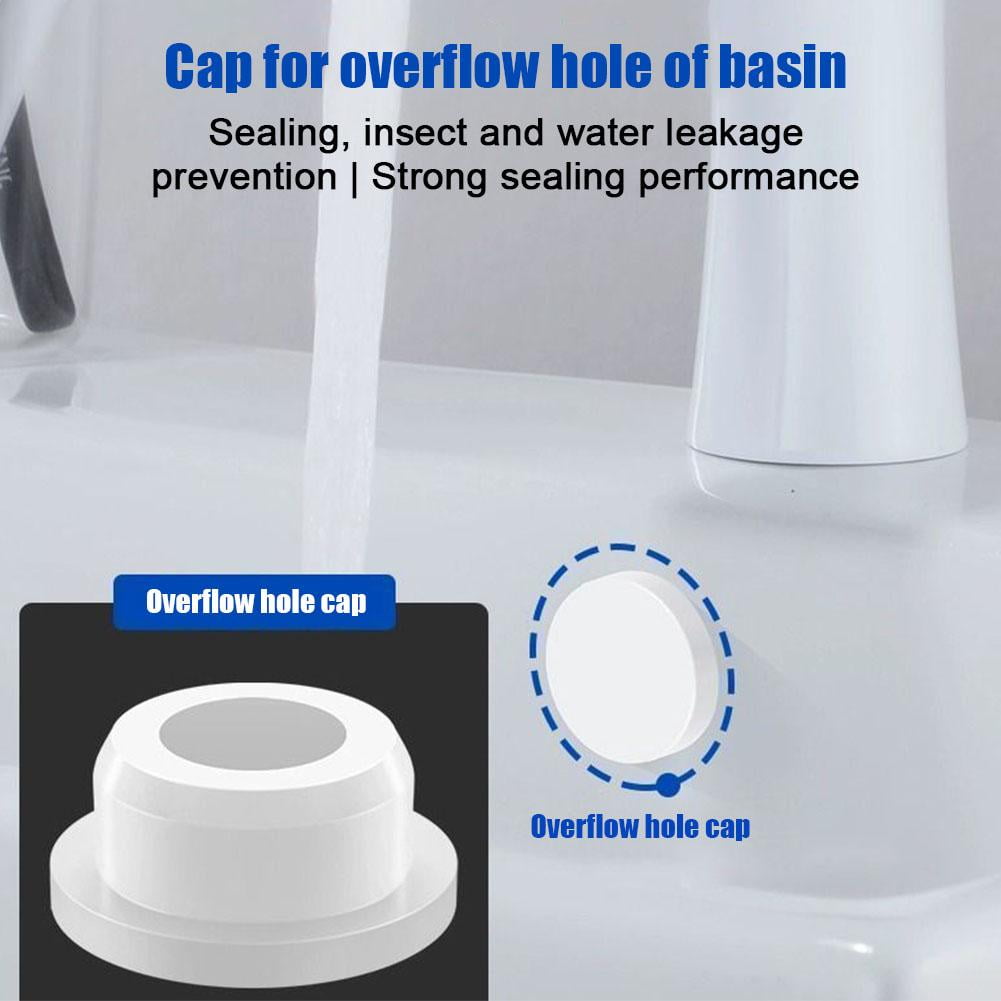 SSKFHGI 210PCs Rubber Sink Overflow Drain Cover T Type Silicone Seal ...