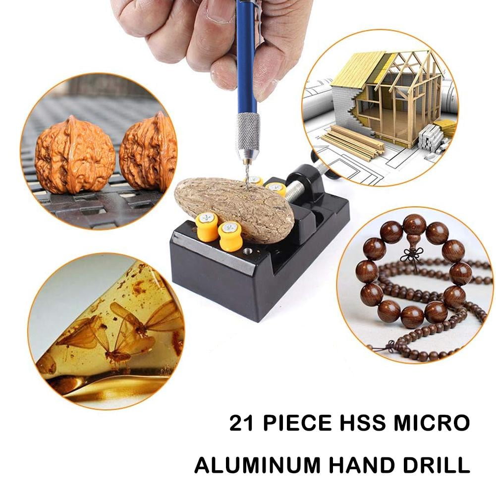 SSKFHGI 21pcs Mini Twist MicroDrill Set 6180 Jewelers Bit Pin Drill ...