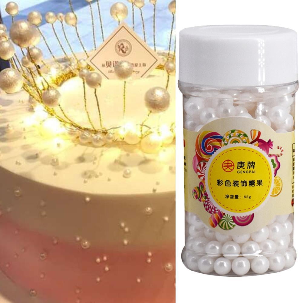 SSKFHGI 24 1014mm Edible Sugar Balls Pearls Cake Sprinkles Decoration ...
