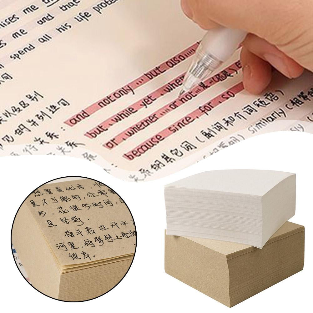 SSKFHGI 400pcs Non Sticky Memo Paper Note Pads White Memo Sheets Office ...