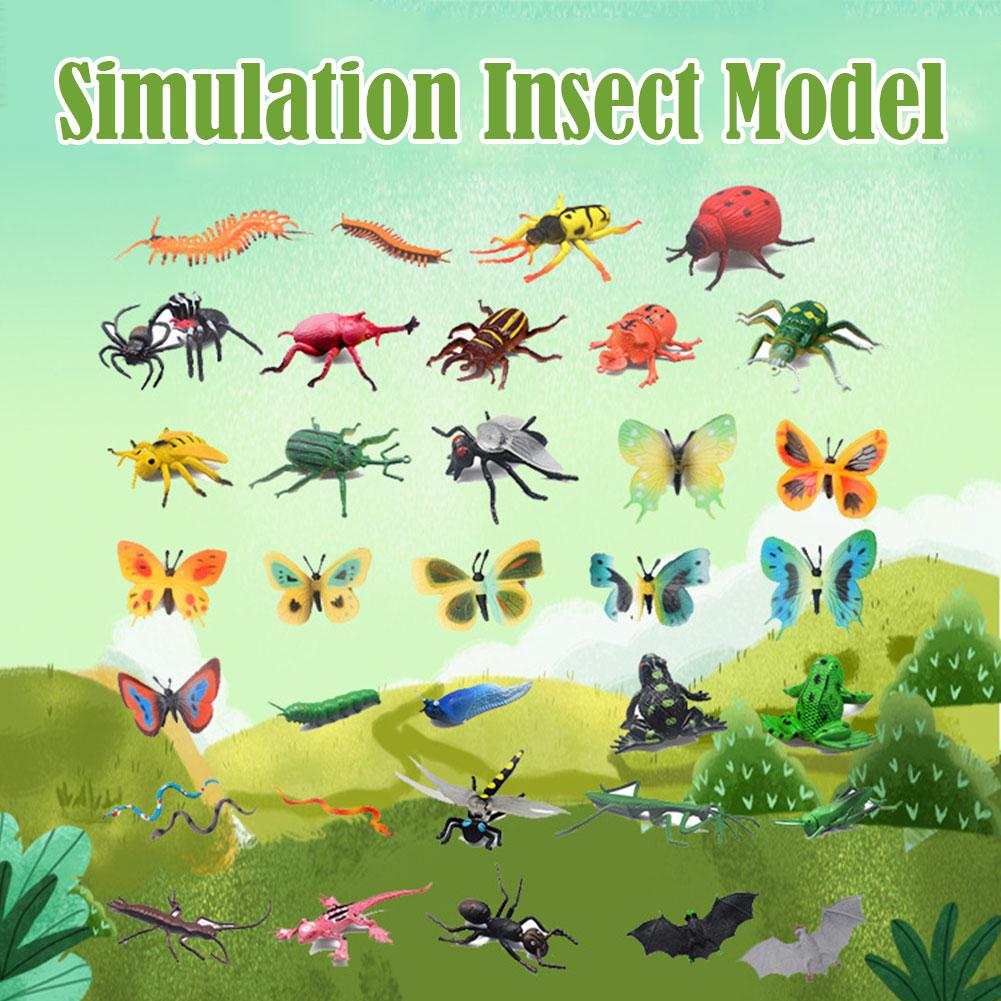 SSKFHGI 43 Types Of Insect Simulation Insect Model Toys Dragonfly ...