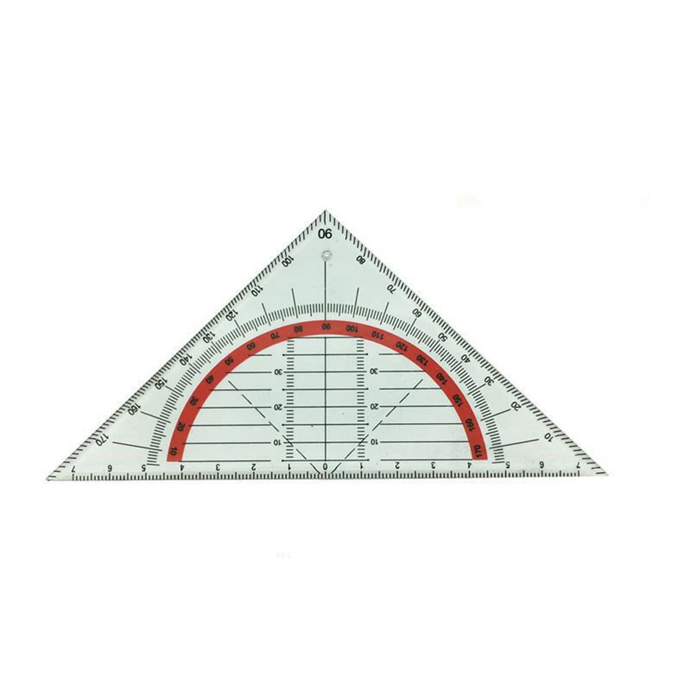 SSKFHGI 45 Degree Geometry Triangle Ruler Protractor Drawing Uskt Pro ...
