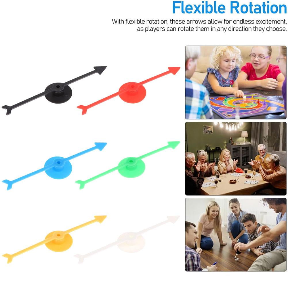 SSKFHGI 6 Colors Set 100mm Enlightenment Toy Rotating Plastic Pointer Parent-Child Interactive ...