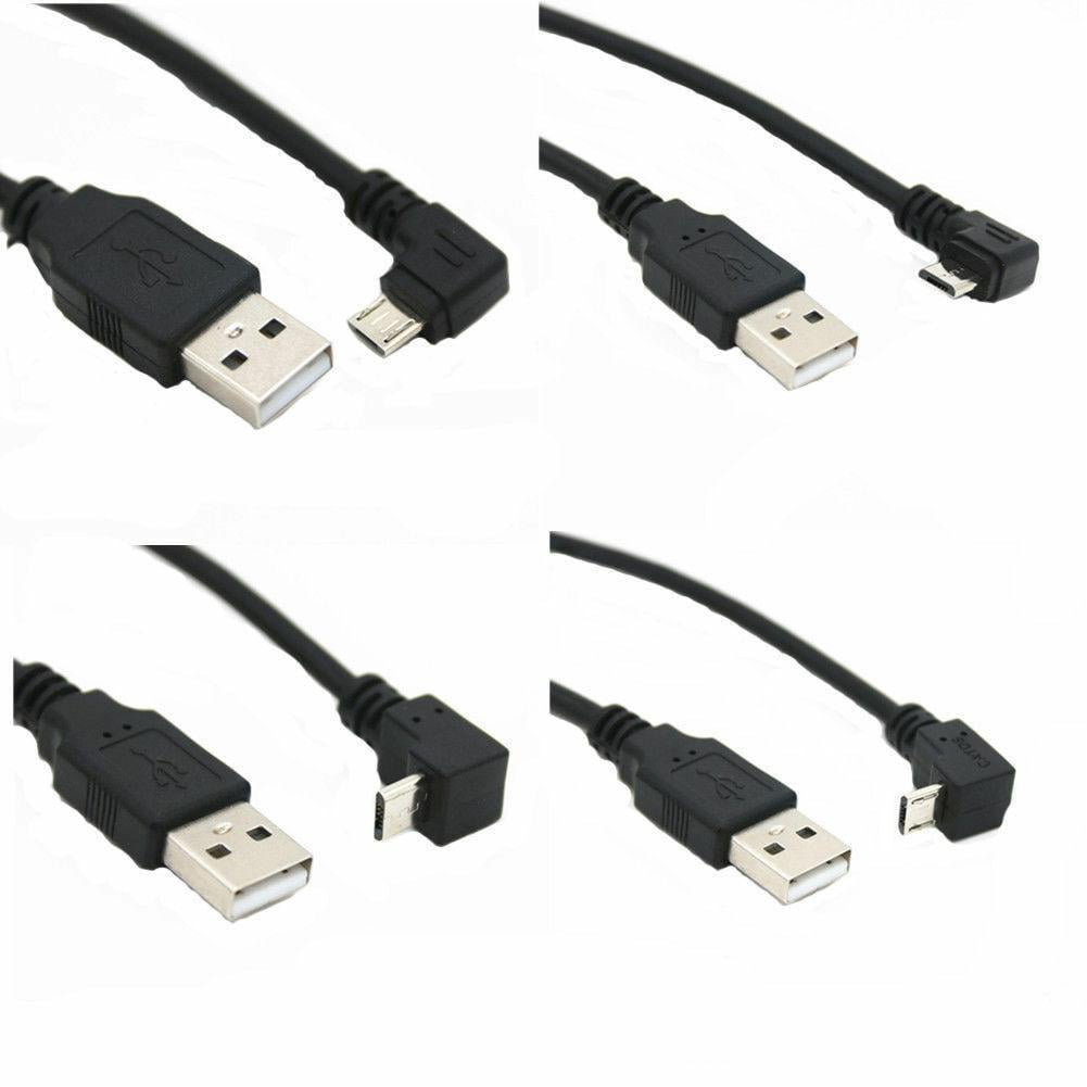 SSKFHGI 90 Degree Angle USB 20To Left Right Micro Usb Cable Usb Cable ...