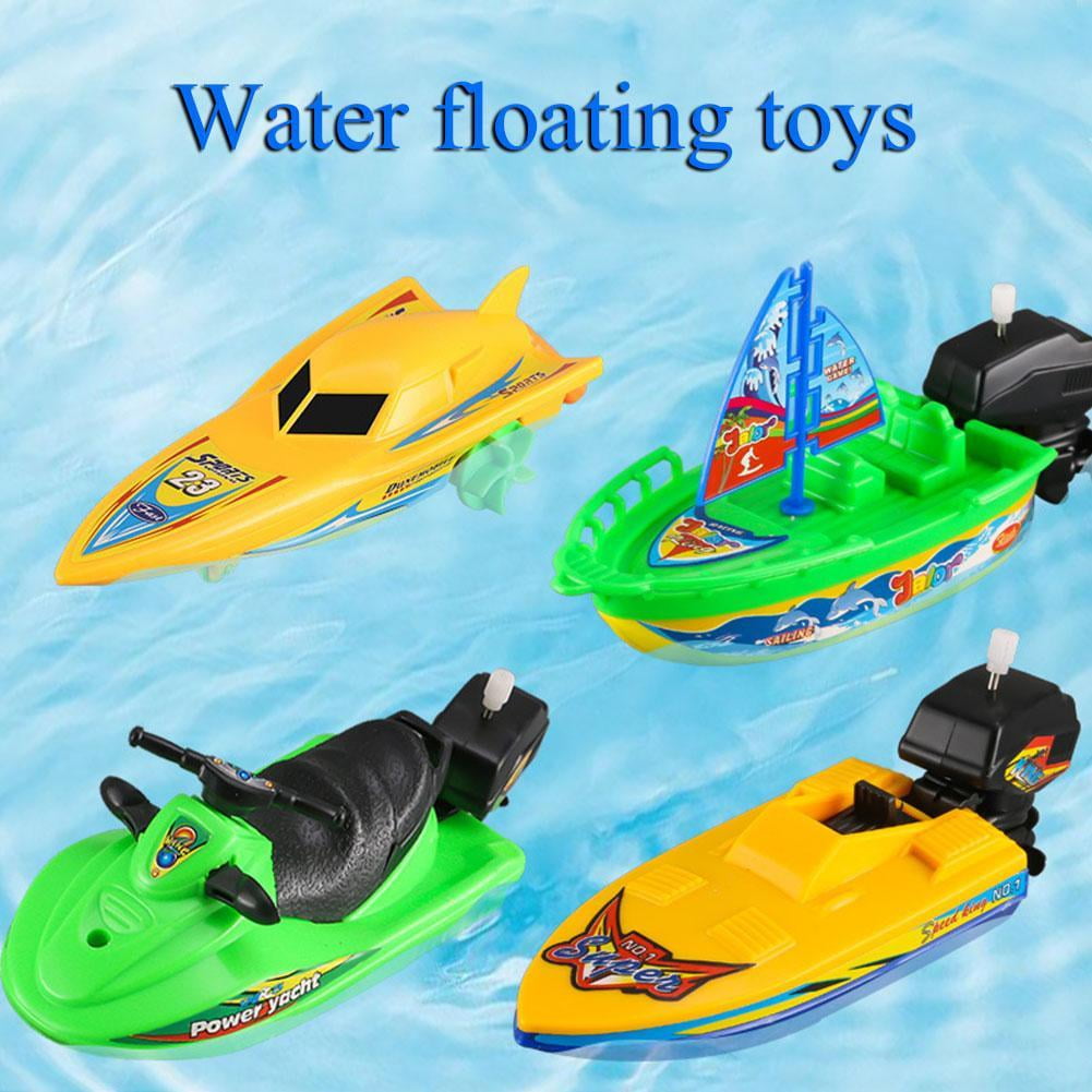 SSKFHGI Bath Toy Motor Boat Pond Fun Boat Toy Bathing Yacht Windup For ...