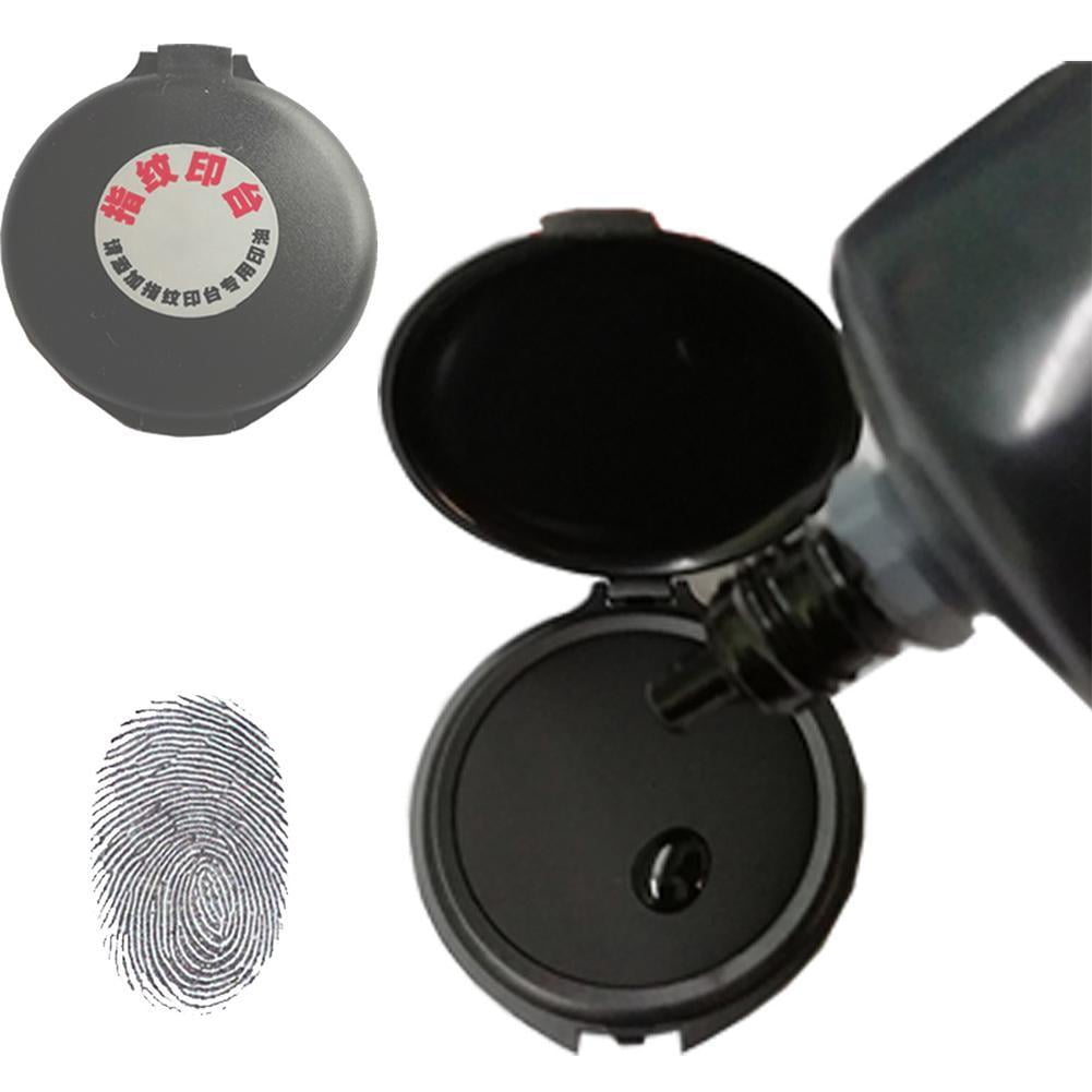 SSKFHGI Black Fingerprint Ink Pad Portable Fingerprint Ink Pad High ...