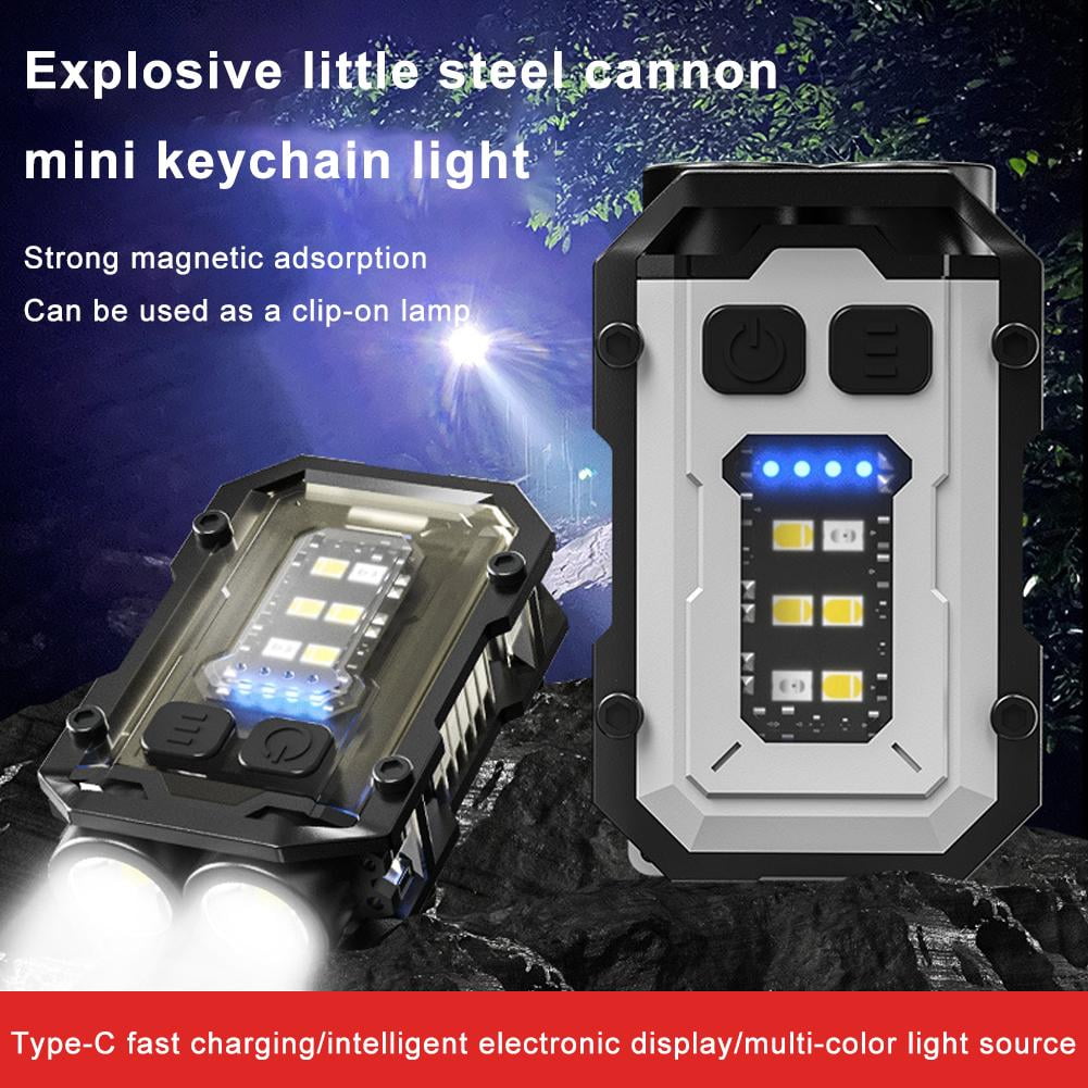 SSKFHGI Black New Cap Clip Headlight Portable Double Lamp Beads Night ...