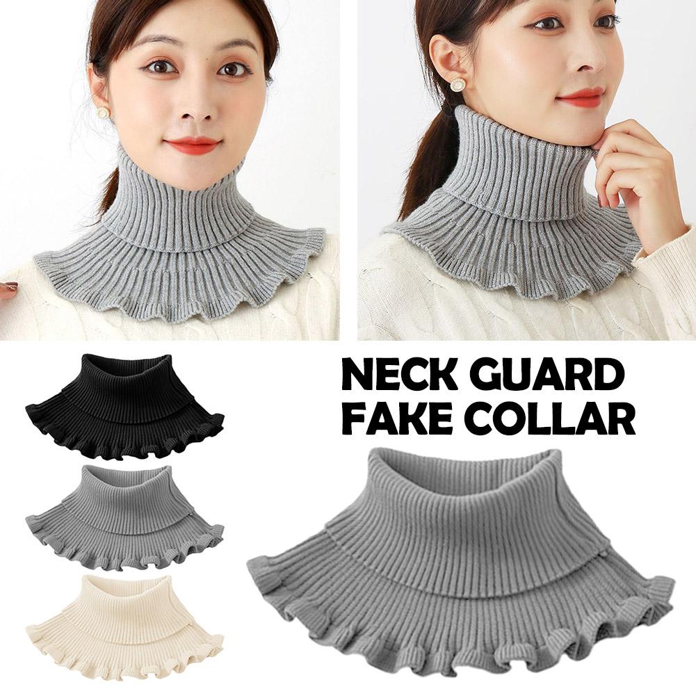SSKFHGI Black Women'S Fake Collar High Collar Neck Guard Fake Collar ...