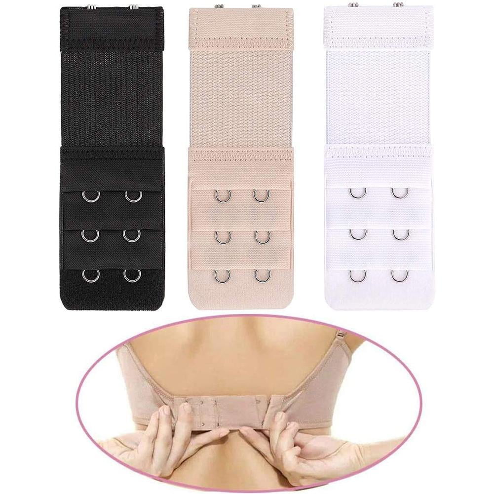 SSKFHGI Bra Extender Extension Elastic 2 Hooks Clip On Strap Bra Soft ...