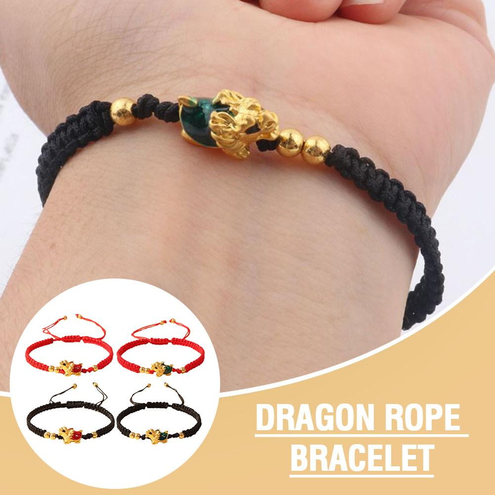 SSKFHGI CQJJTKX Dragon Red String Bracelet Adjustable Handmade Red ...
