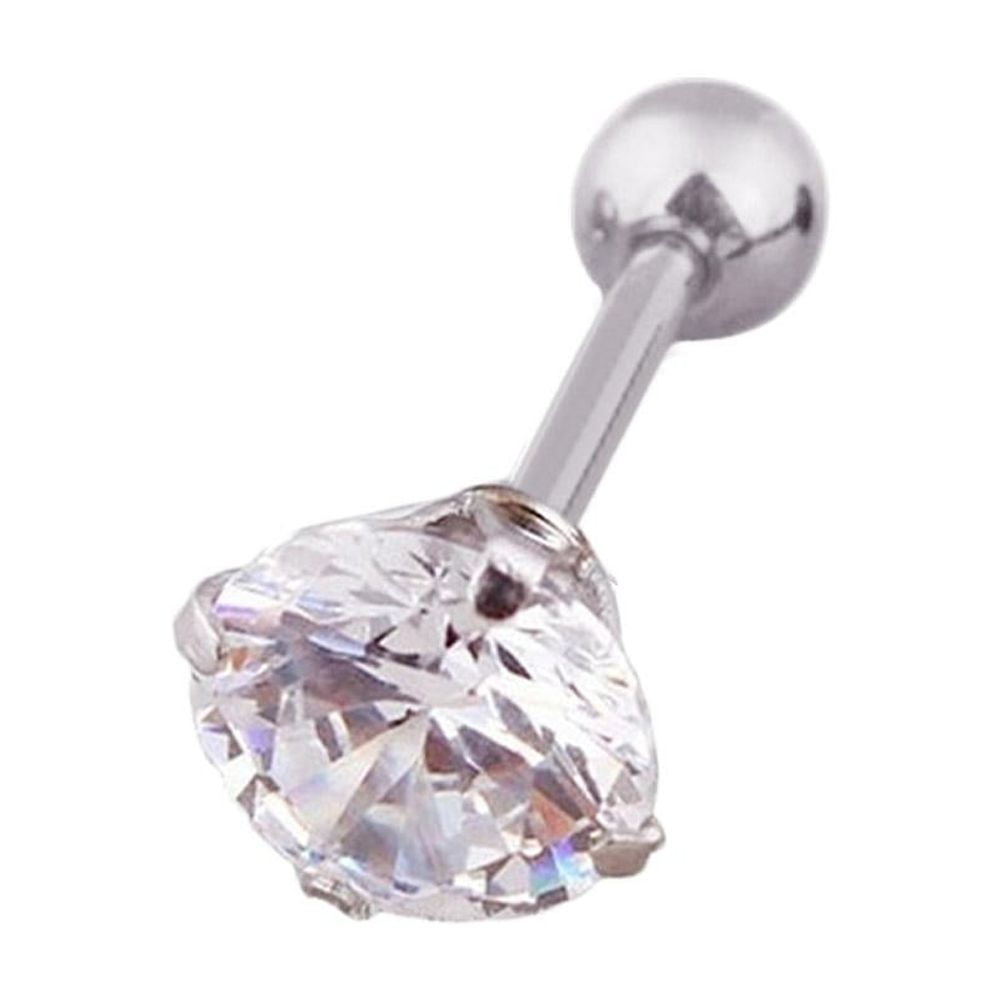 SSKFHGI Cartilage Piercing Push In Pin 4 5 6mm Stud Flat Back Nose ...