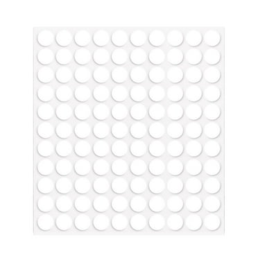 Uxcell 1" Double Sided Adhesive Dots, 100 Pack Clear Sticky Tack Round ...
