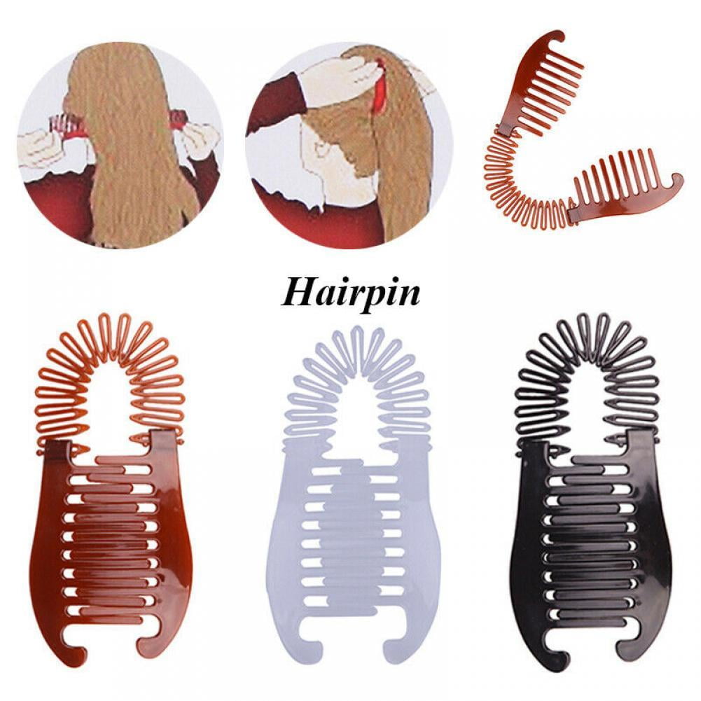 SSKFHGI Clincher Comb Flexible Interlocking Banana Clip Fishtail Holder ...