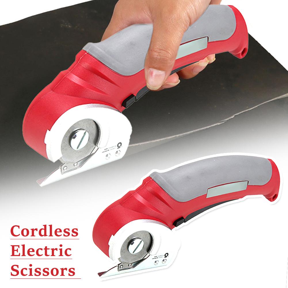 SSKFHGI Cordless Electric Scissors For Cutting Fabric Box Cutter ...