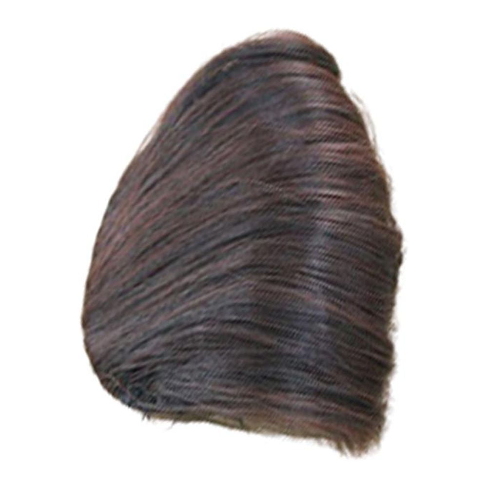 SSKFHGI Dark Brown Curly Bangs Wig, Straight Bangs Wig, Seamless Side ...