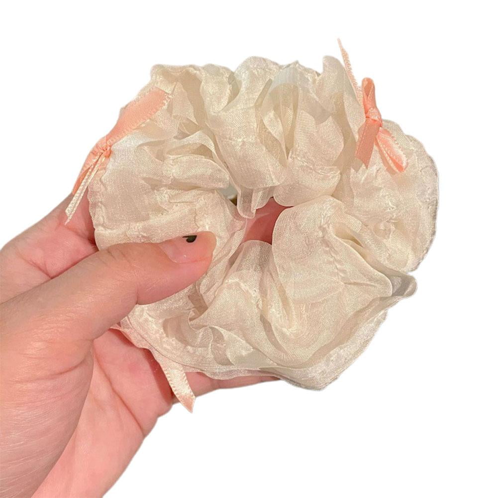 SSKFHGI Fairy Puff White Bow Cream Sweetheart ~ Ballet Style Ribbon Bow ...