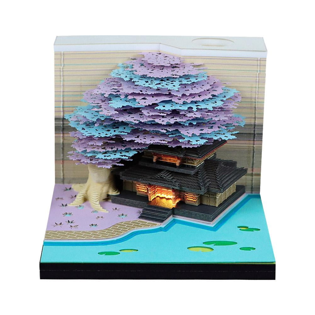 SSKFHGI Flower Clusters Light Version 3d Three-Dimensional Sticky Note ...