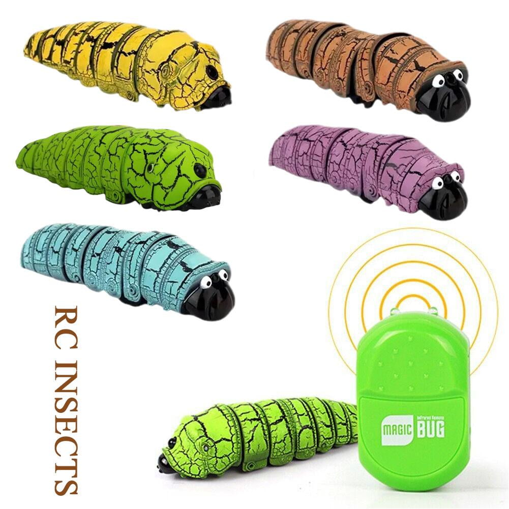 SSKFHGI Funny Remote Control Insect Caterpillar Plastic Infrared Toys ...