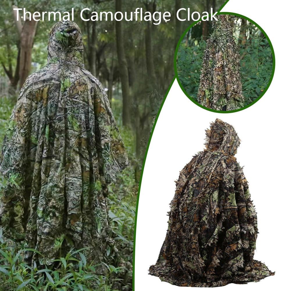 SSKFHGI 3D Leafy Camouflage Jungle Hunting Bionic Suit Set Woodland ...