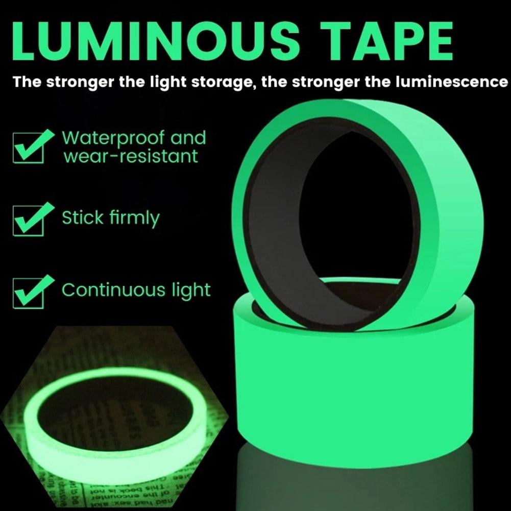 SSKFHGI Glow in The Dark Tape Removable PVC Luminous Tape Glowing ...