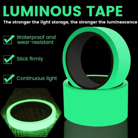 Glow in The Dark Tape - 3.3 FT X 0.4 Inch Luminous Photoluminescent ...
