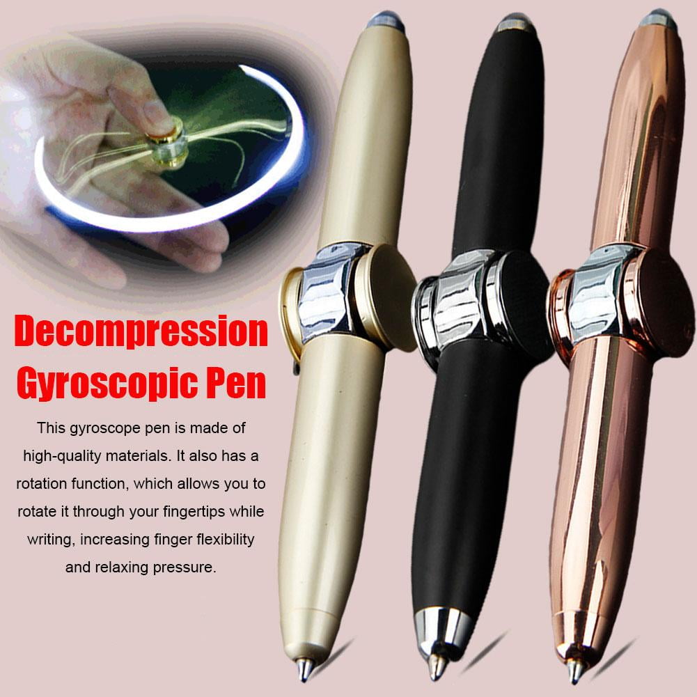SSKFHGI Gyro Light Pen Tyrant Gold Luminous Flash With Light Rotating ...