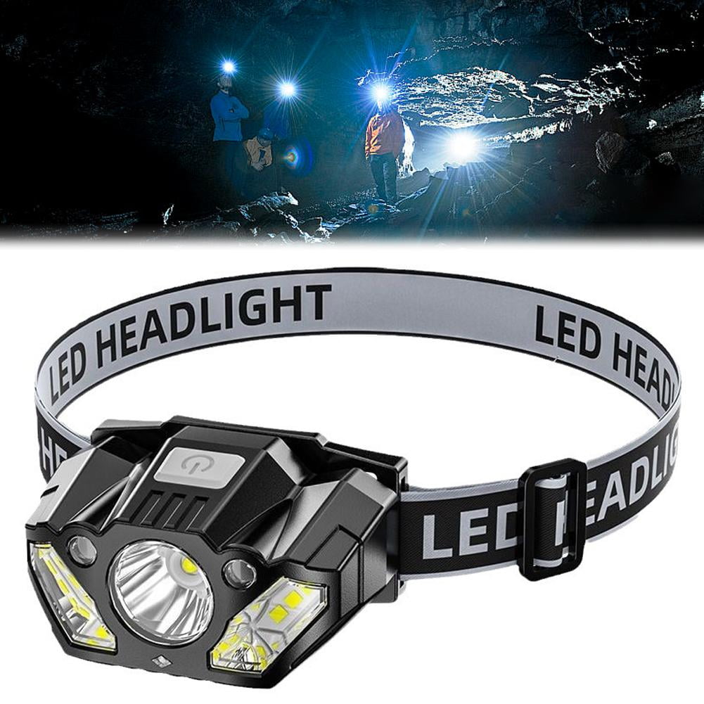 SSKFHGI Headlamp With Induction Led Wave Induction Headlamp Super ...
