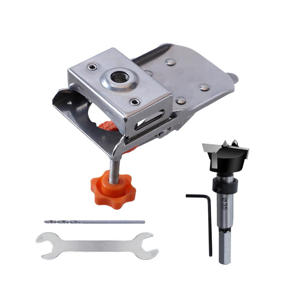 SSKFHGI Hinge Jig Drill Guide Wood Hole Cutter Kitchen Door Cabinet ...
