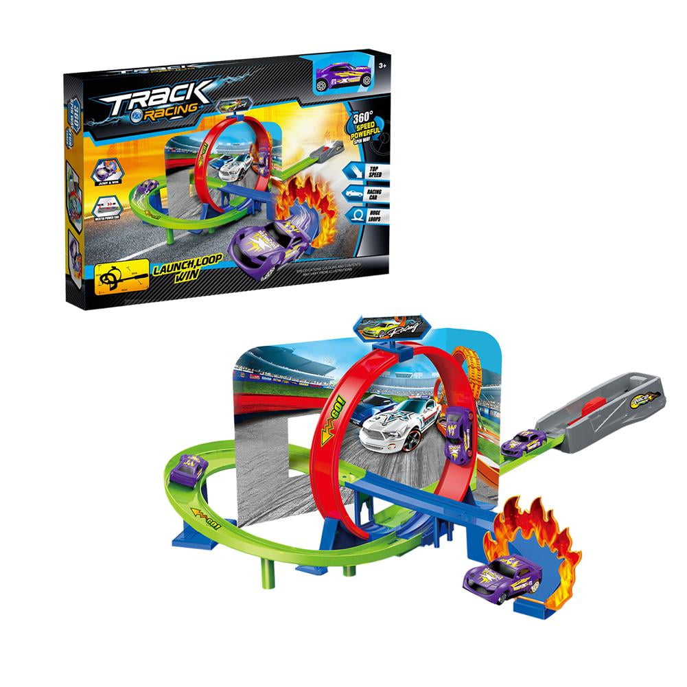 SSKFHGI Hot Wheel Car 360 Degrees Spin Line Powerful Spin Way Track ...