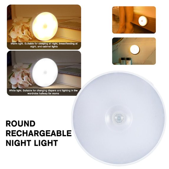SSKFHGI LED Motion Sensor Light PIR USB Rechargeable Portable Night ...